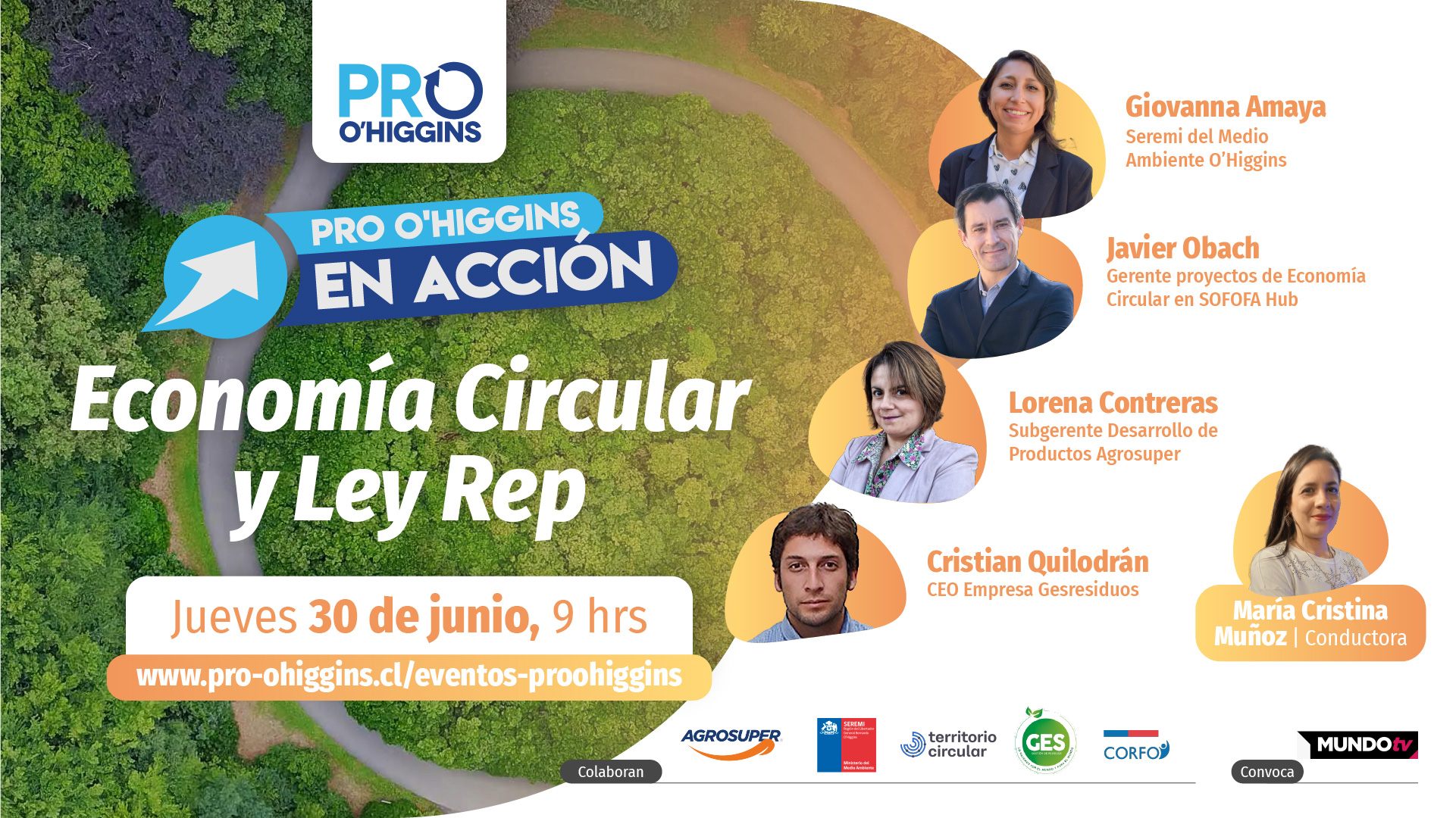 “Economía Circular y Ley REP” temas de Pro O’Higgins en Acción - Corporación Pro O'Higgins